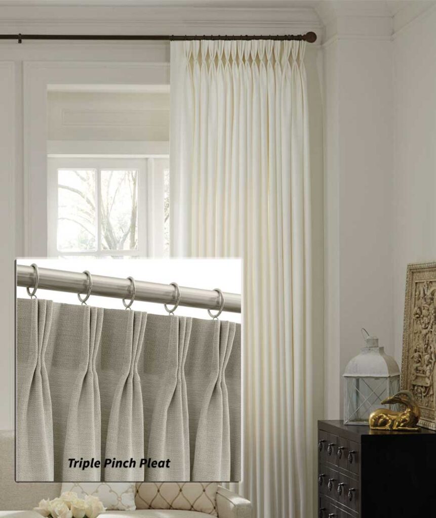 How to Select Pinch Pleat Drapery Designs & Styles